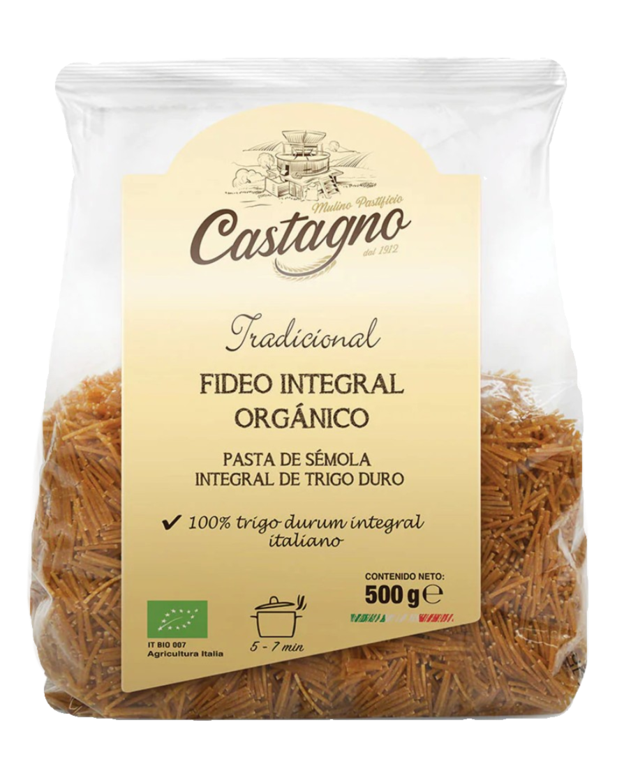 Fideo Integral Orgánico Castagno 500g
